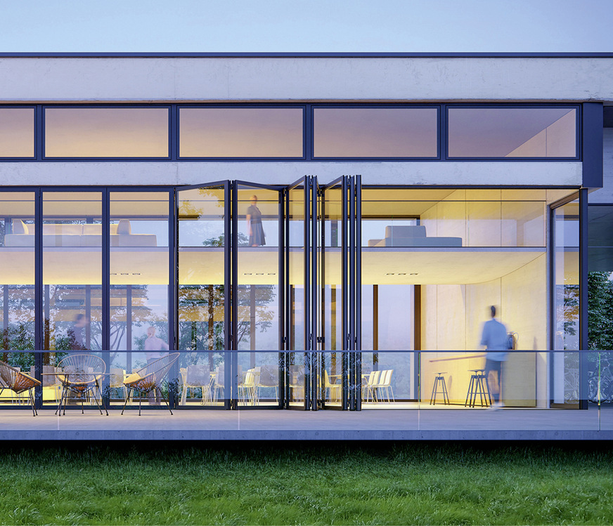 Neue Glas-Faltwand von Solarlux - Megaline macht’s megagroß