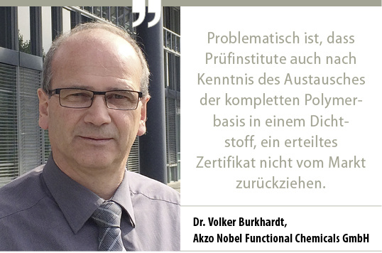 Interview mit Volker Burkhardt, Akzo Nobel Functional Chemicals GmbH ...
