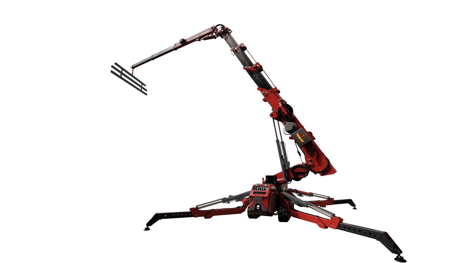 Neuer selbstfahrender Minikran von Uplifter als Montagehelfer