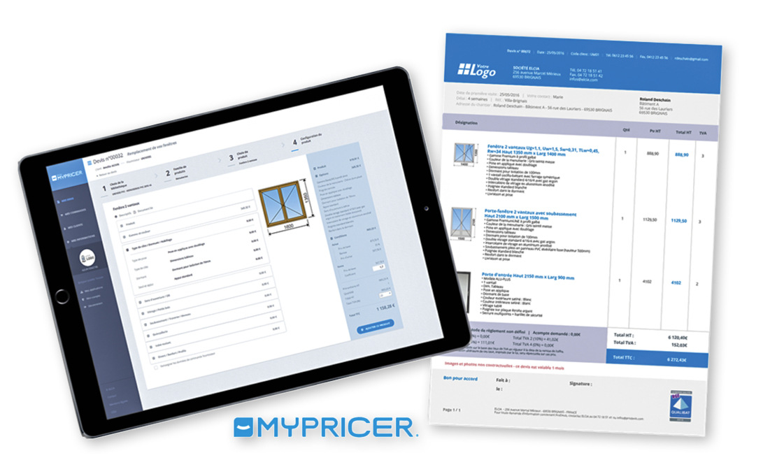 Bauelemente kalkulieren mit MyPricer - Schneller, einfacher, mobiler﻿
