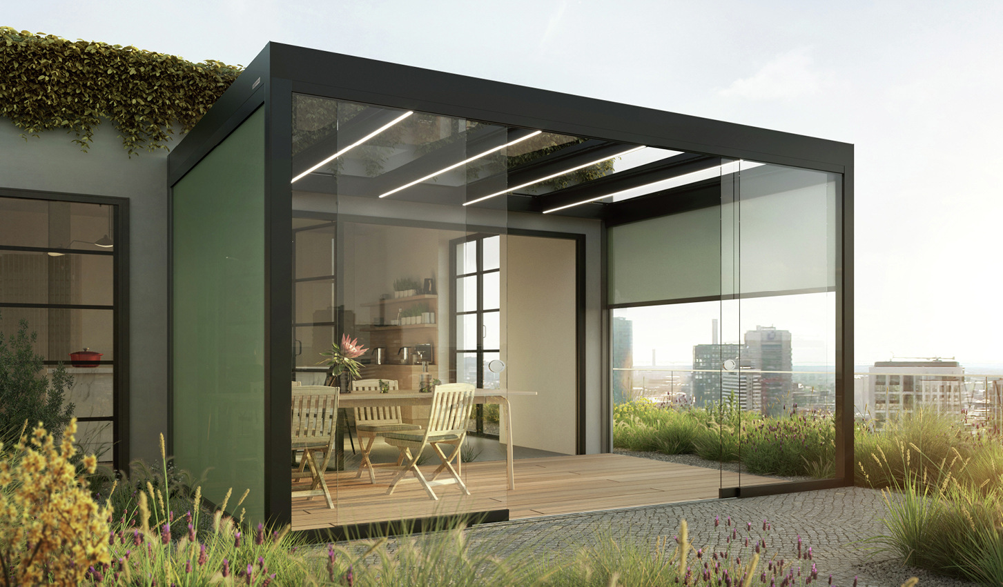 Warema Glasdach Lamaxa L50 View - Freier Blick nach Oben